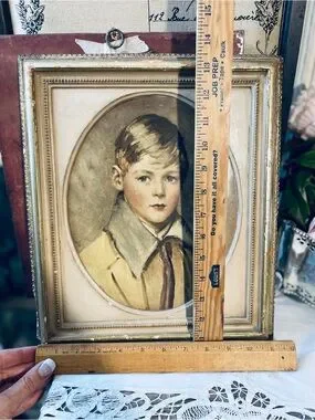 Art | Antique Bourgese Gold Plaster Arthur Garratt Peter Charlotte ...